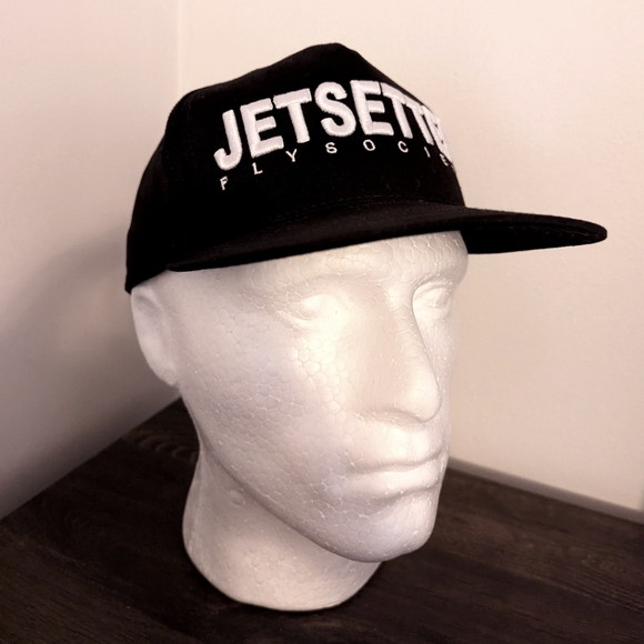 Fly Society | Accessories | Nwt Fly Society Snapback Jetsetter Black ...